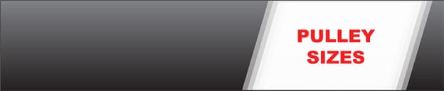 Pulley Sizes | Giant Pumps